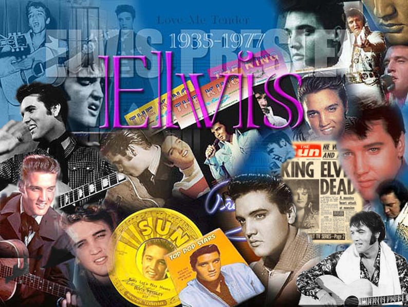 Elvis Collage # 1 Mousepad - Etsy