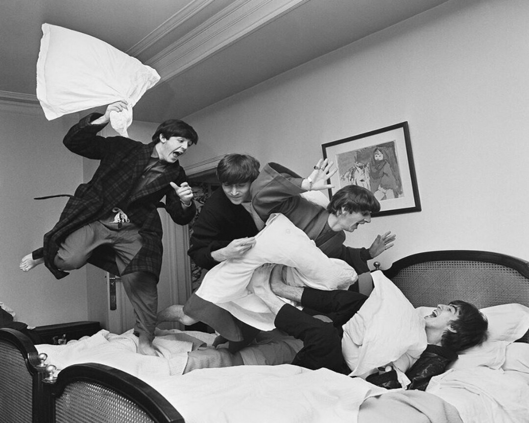 Beatles Pillow Fight Print 8 X 10 - Etsy