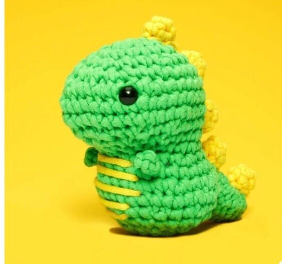 The Woobles Fred the Dino Crochet Kit - Etsy