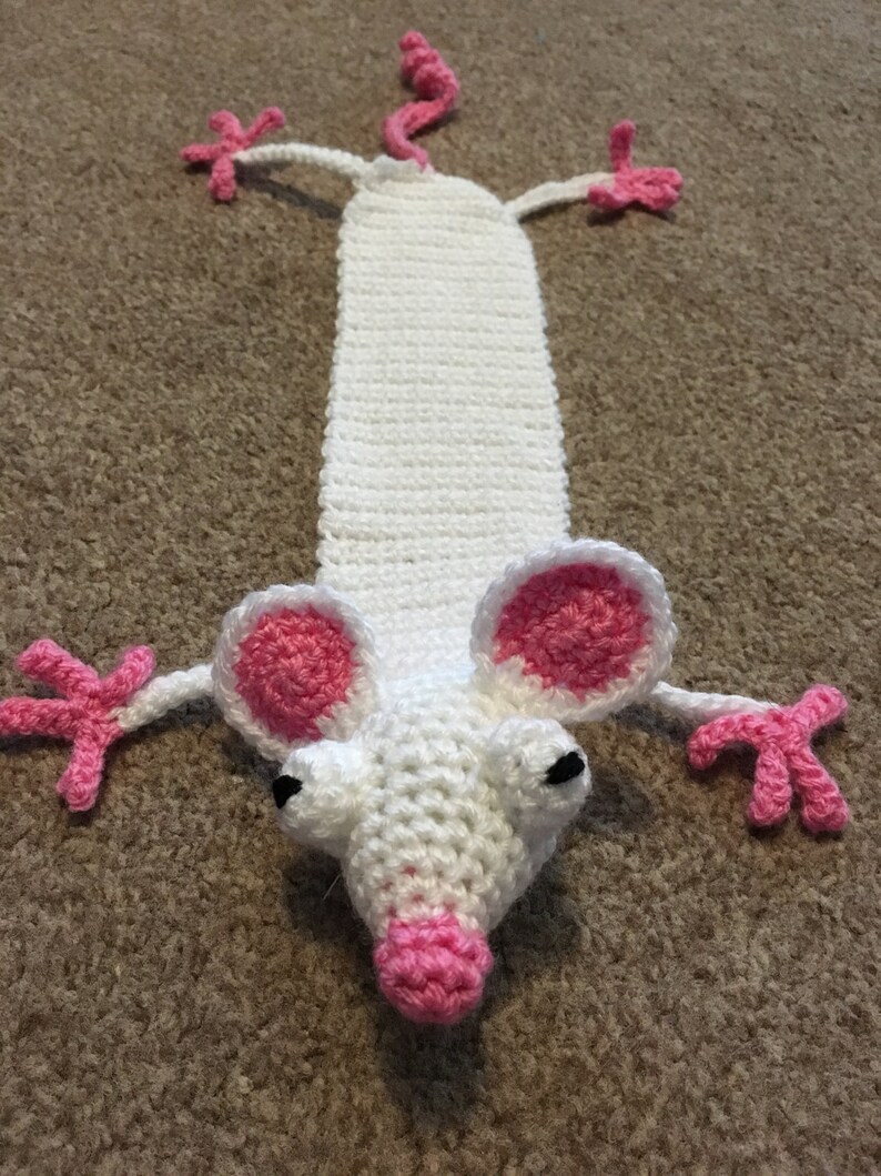 Squashed Rat Bookmark - Etsy UK