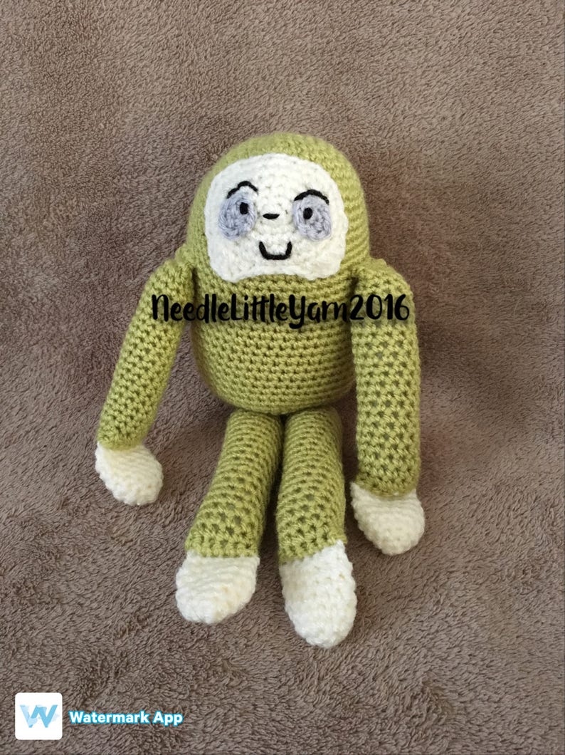 Grembly Gunk TWD Seymore the Sloth Crochet Sloth the - Etsy UK