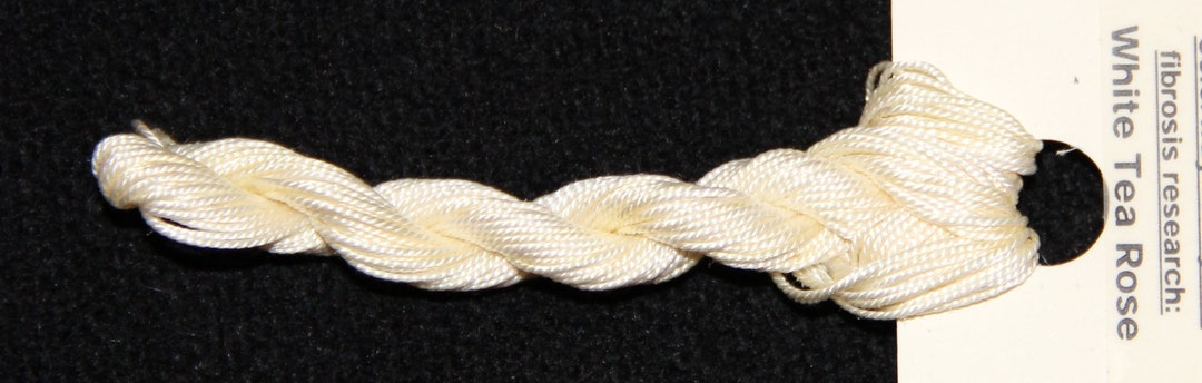 White Tea Rose Fine Cord Silk Thread - Etsy
