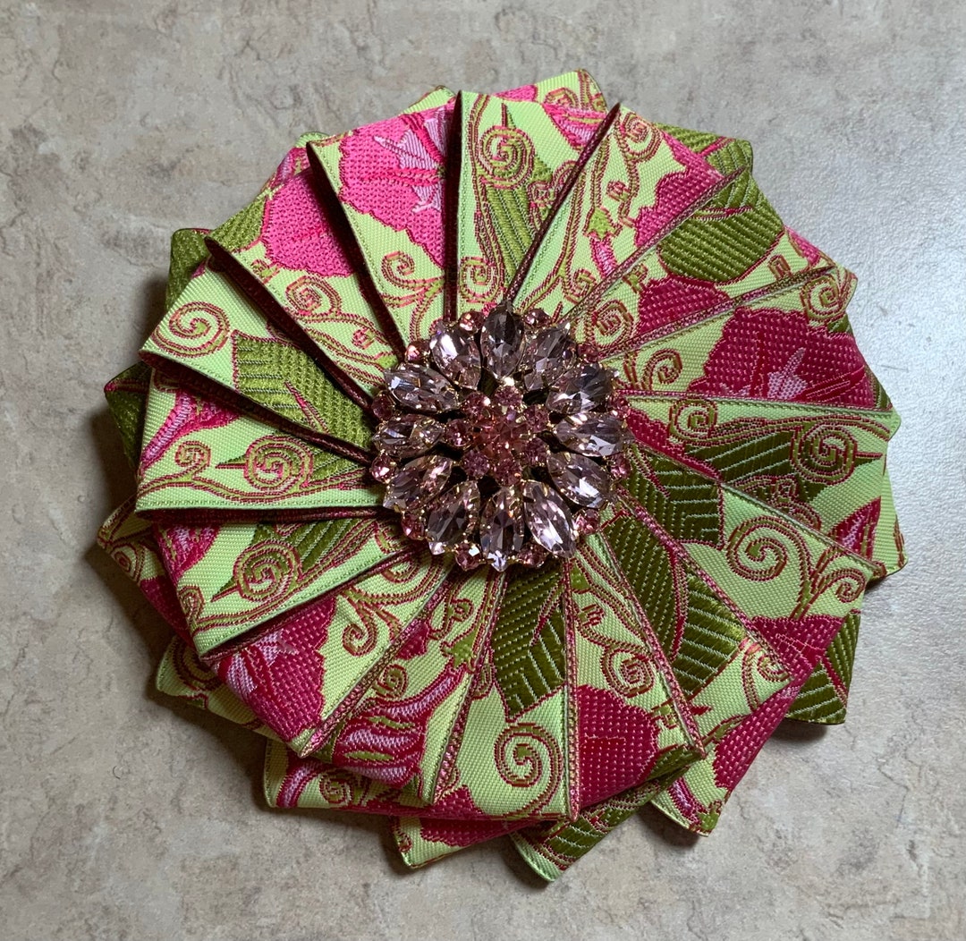 Morning Glory Cockade Pin - Etsy