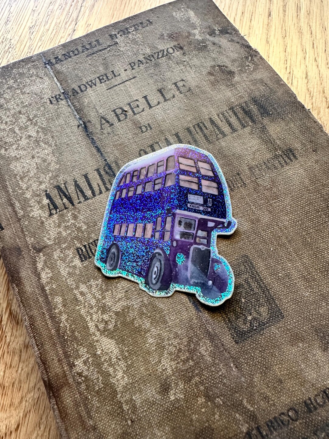 Wizard Magic World Sticker - the Wizards' Purple Bus Travels Through ...