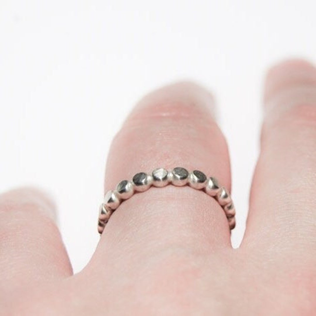 Sterling Silver Bubble Ring Sterling Silver Oxidized Ring - Etsy