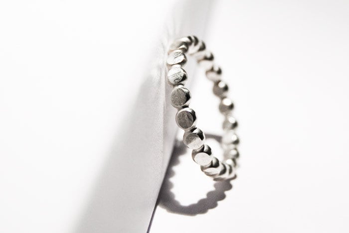 Sterling Silver Bubble Ring Sterling Silver Oxidized Ring - Etsy