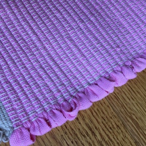 Pink Rug Pink Cotton Rug 37 3/4 L X 26 1/2 W - Etsy