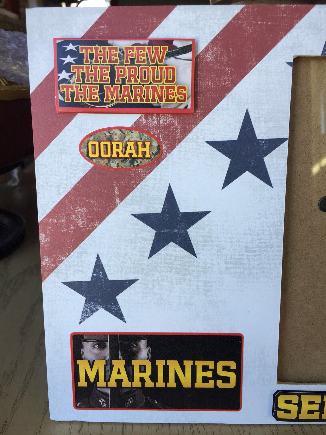 Marines Marines Picture Frame Semper Fi EGA Proud to - Etsy