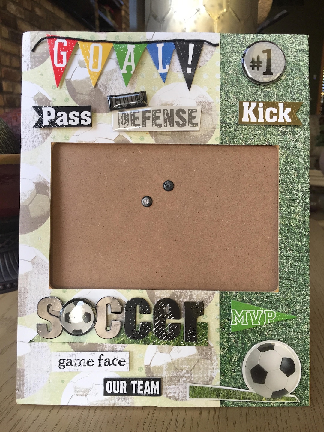 Soccer Picture Frame, Soccer, All Star, All Star Player, Just Kick It ...
