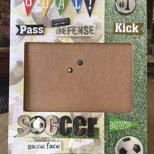 Soccer Picture Frame, Soccer, All Star, All Star Player, Just Kick It ...