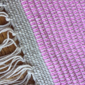 Pink Rug Pink Cotton Rug 37 3/4 L X 26 1/2 W - Etsy