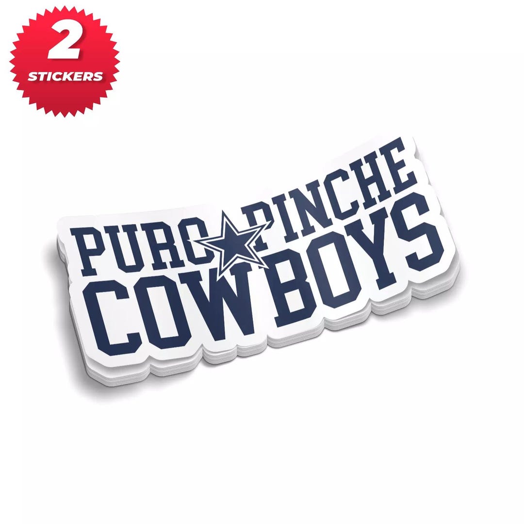 Set of 2 Stickers = Puro Pinche Cowboy: Decal/stickers • Full Color ...