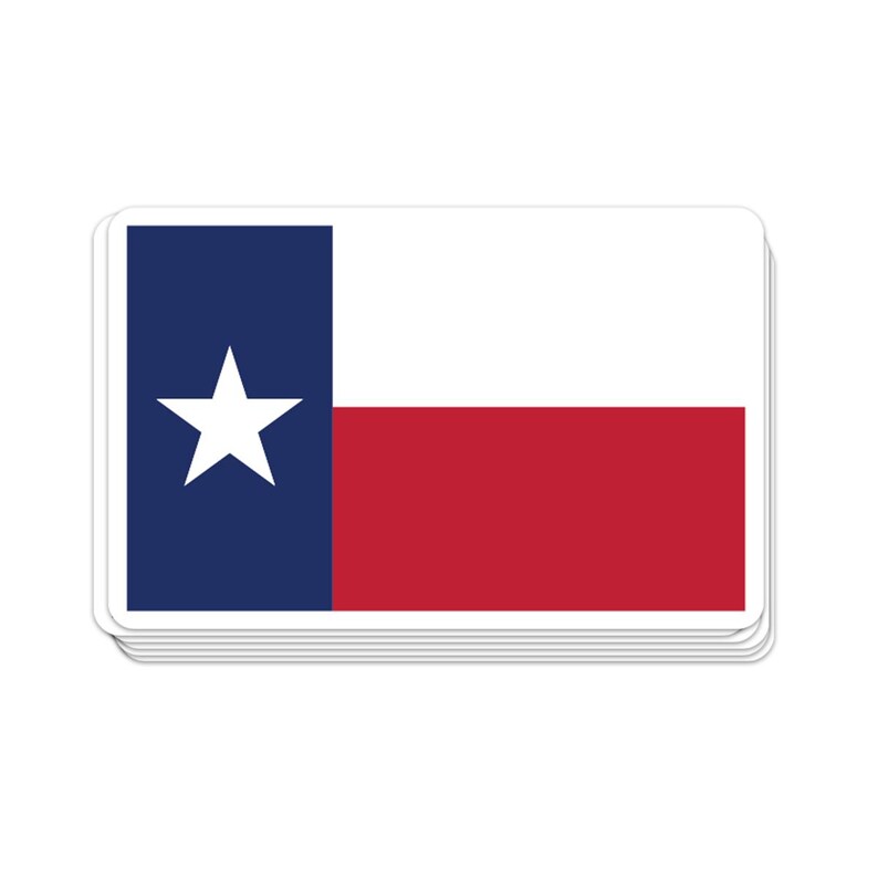 Set of 2 Stickers = Texas Flag: Decal/stickers • Full Color • Double UV ...