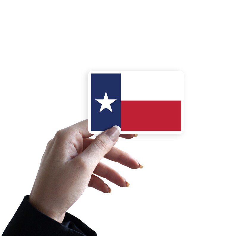 Set of 2 Stickers = Texas Flag: Decal/stickers • Full Color • Double UV ...