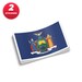Set of 2 Stickers = New York Flag: Decal/stickers • Full Color • Double ...