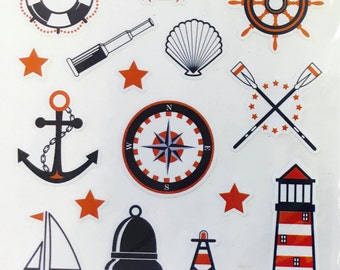 Sailboat stickers | Etsy