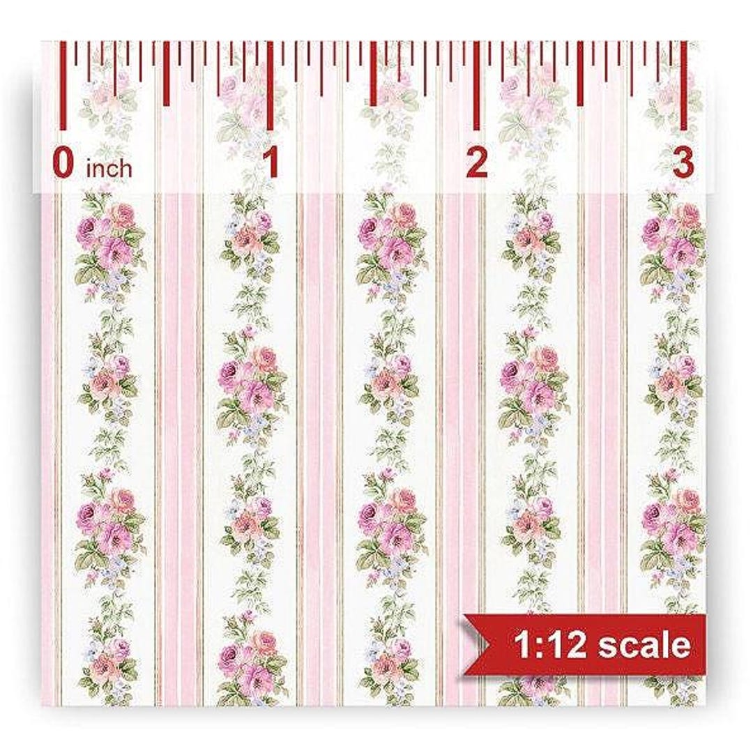 1:12 Dollhouse Shabby Chic Fabric for Miniature - Etsy