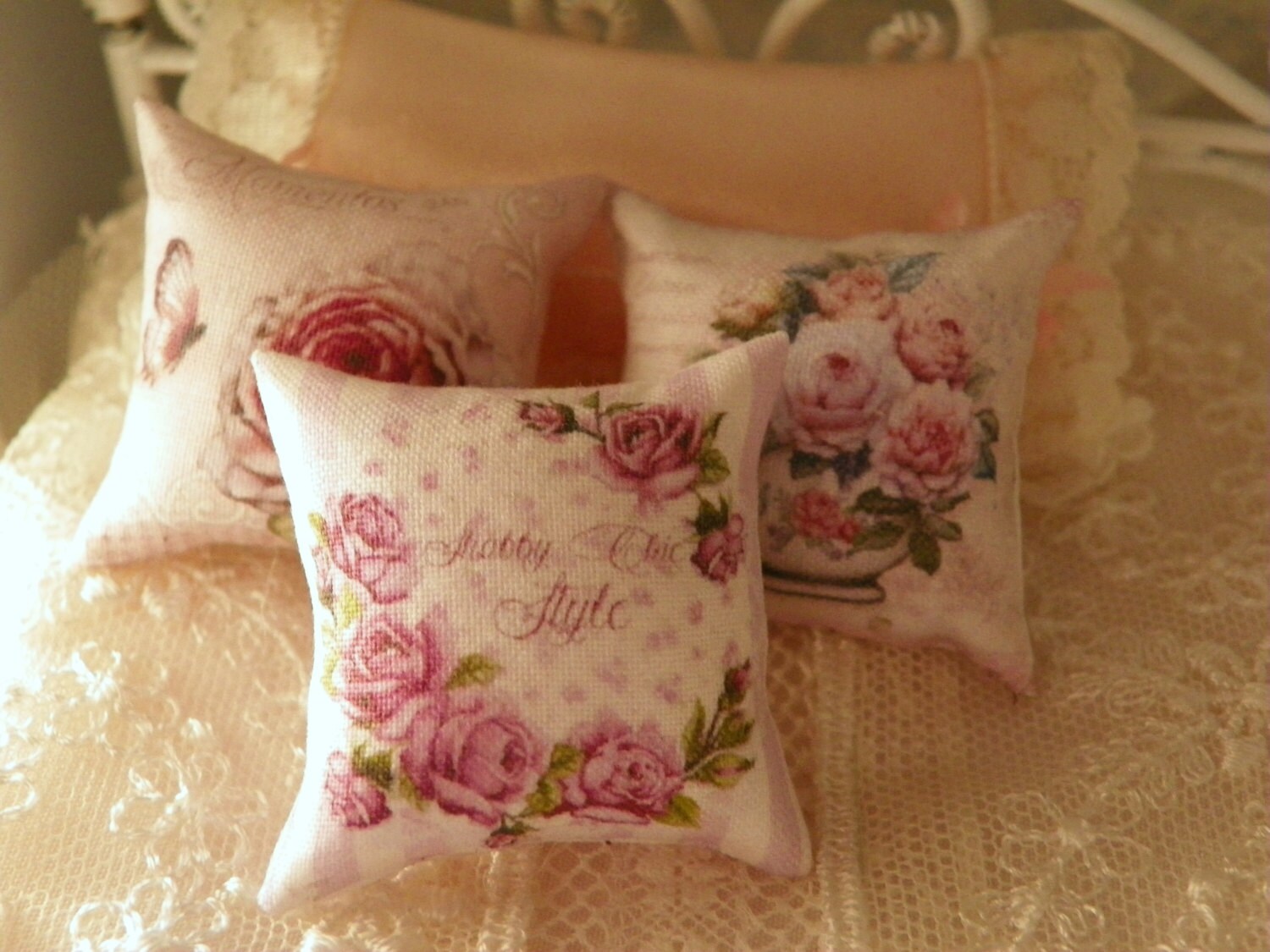 Dollhouse Miniatures Pillow - Etsy