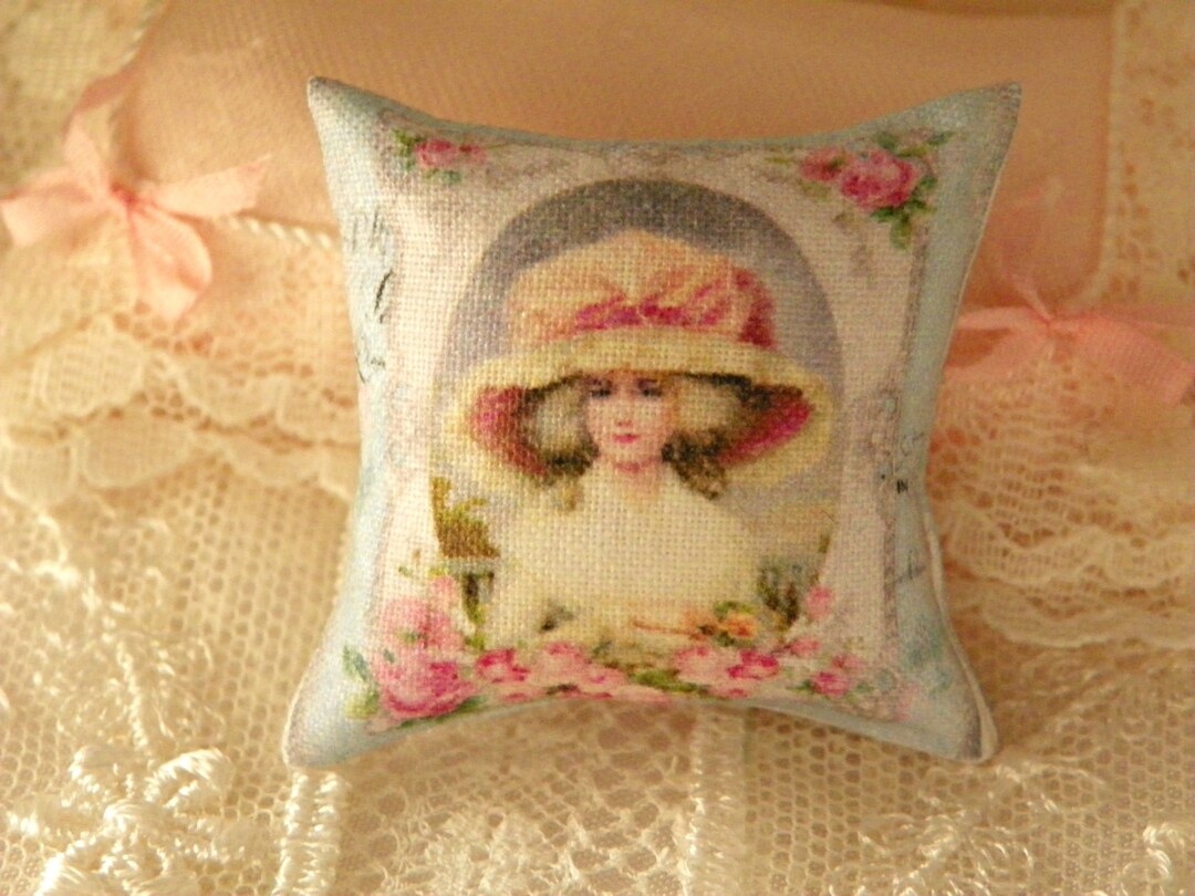 Dollhouse Miniatures Pillow - Etsy