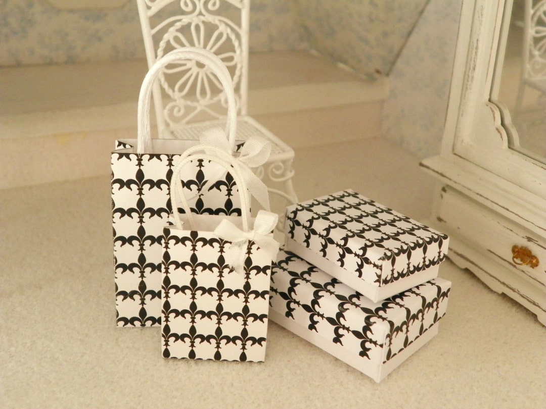 Miniature Collection of Bags and Boxes Scale 1/12 - Etsy