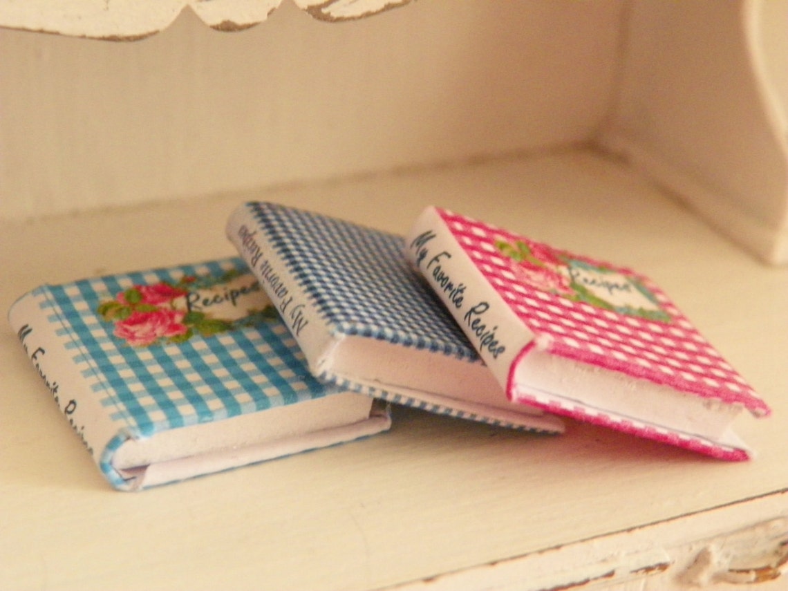 Recipes Miniatures Books | Etsy
