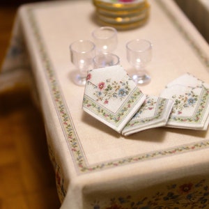 Miniature Dollhouse Tablecloth for the Kitchen Table/ 1/12 Scale - Etsy