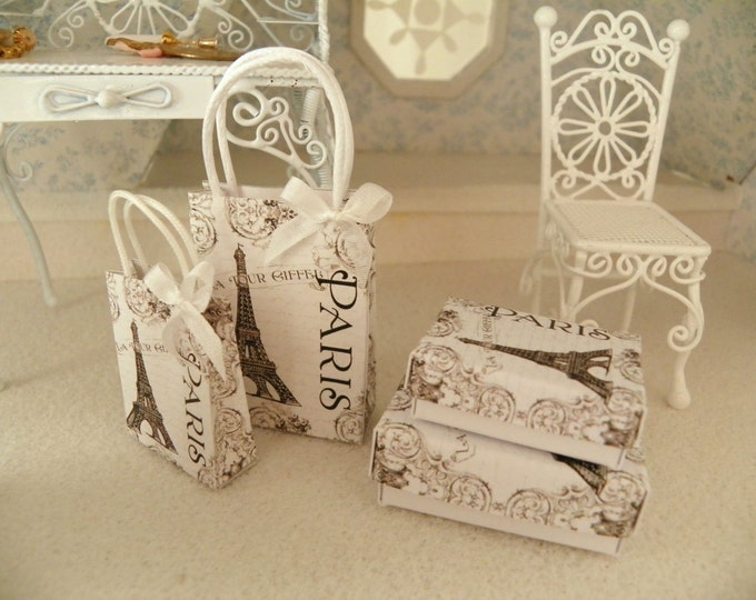 Miniature Collection of Bags and Boxes Scale 1/12 - Etsy