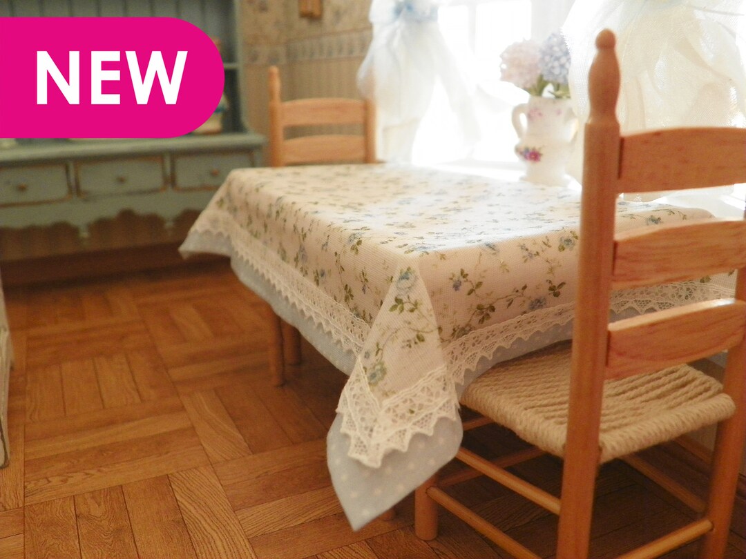 Miniature Dollhouse Tablecloth for the Kitchen Table/ 1/12 Scale - Etsy