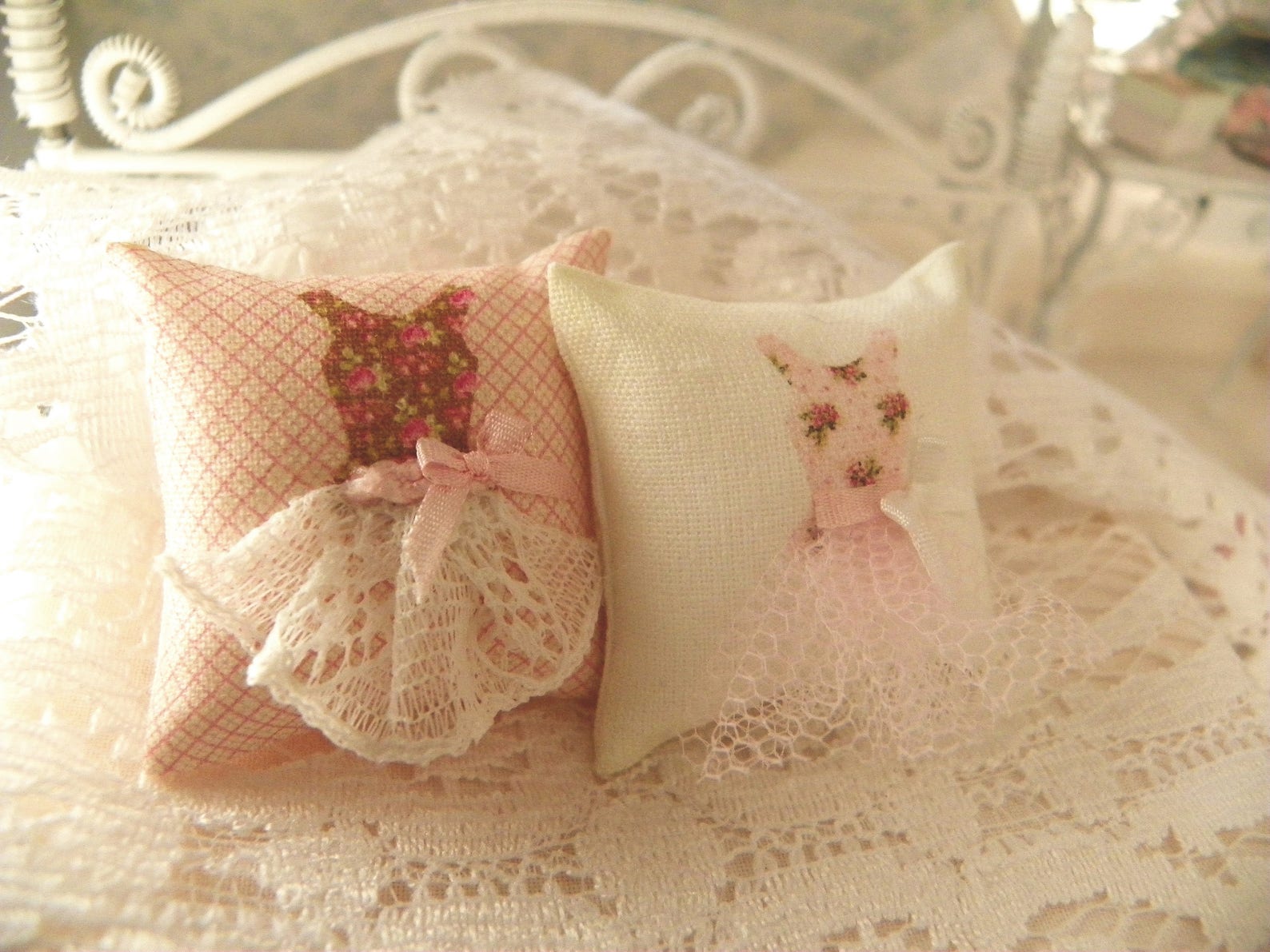 Dollhouse miniatures pillow | Etsy