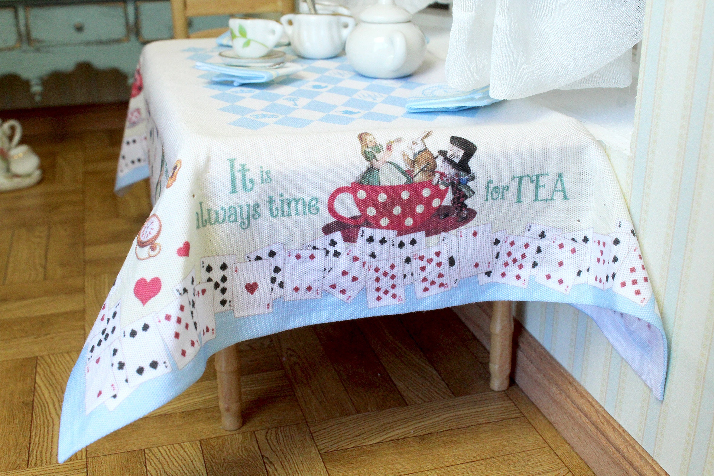 Miniature Dollhouse Tablecloth for the Kitchen Table/ 1/12 Scale - Etsy