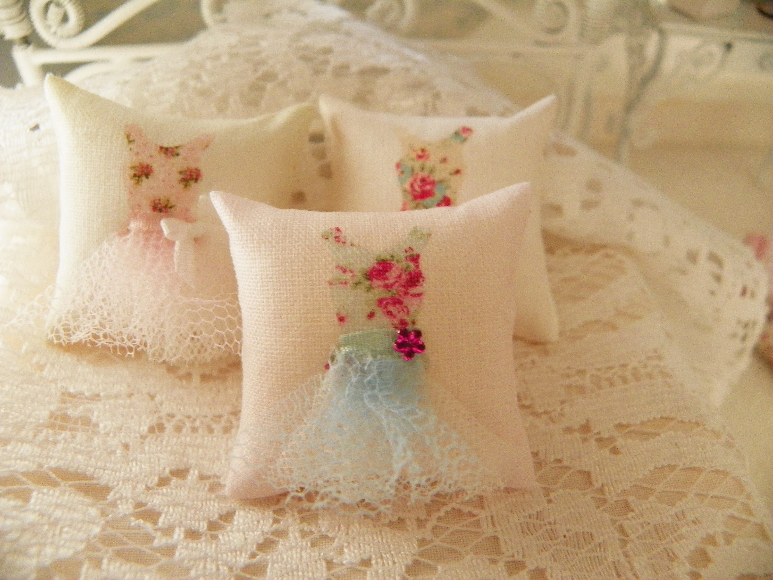 Dollhouse miniatures pillow | Etsy