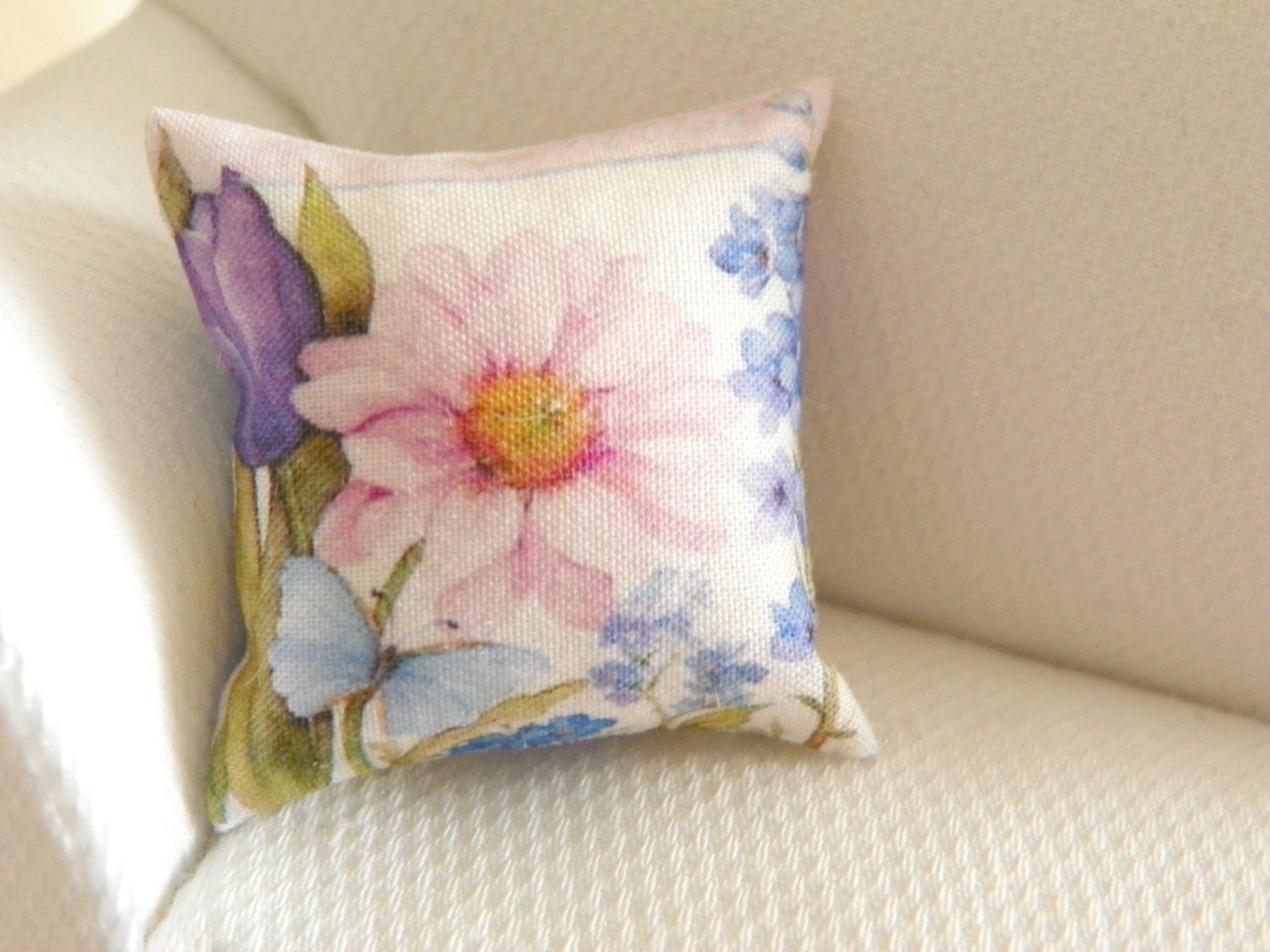 Dollhouse Miniatures Pillow - Etsy