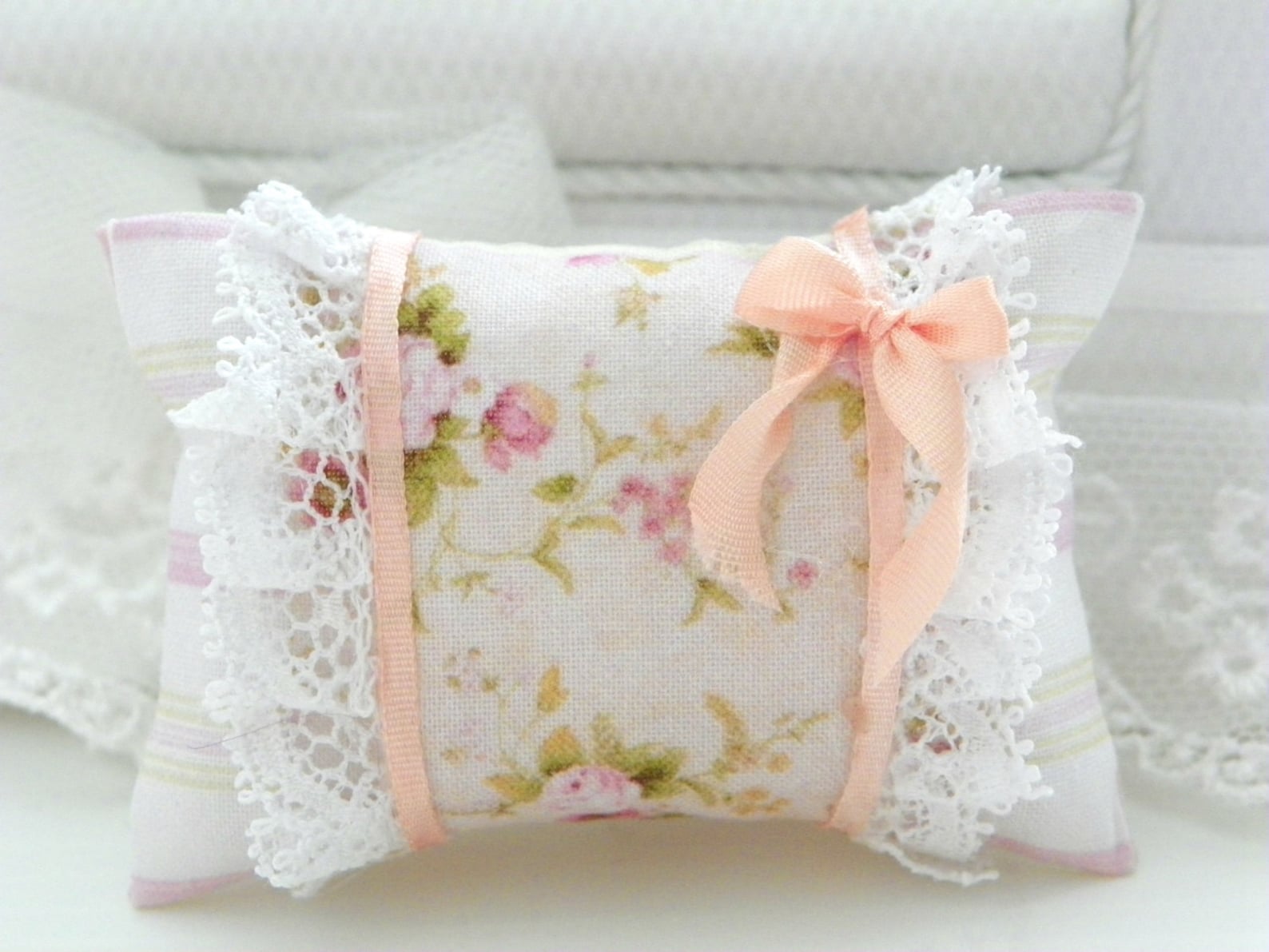 Dollhouse Shabby Chic Miniatures Pillow - Etsy
