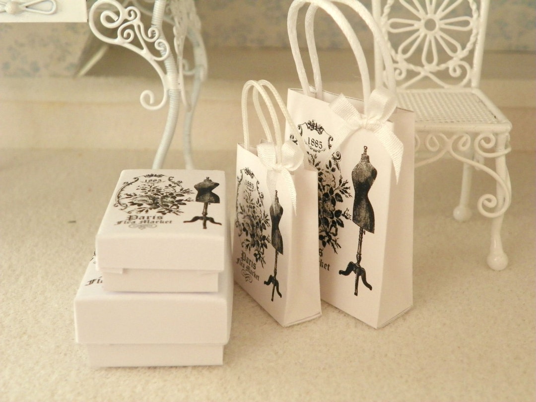 Miniature Collection of Bags and Boxes Scale 1/12 - Etsy