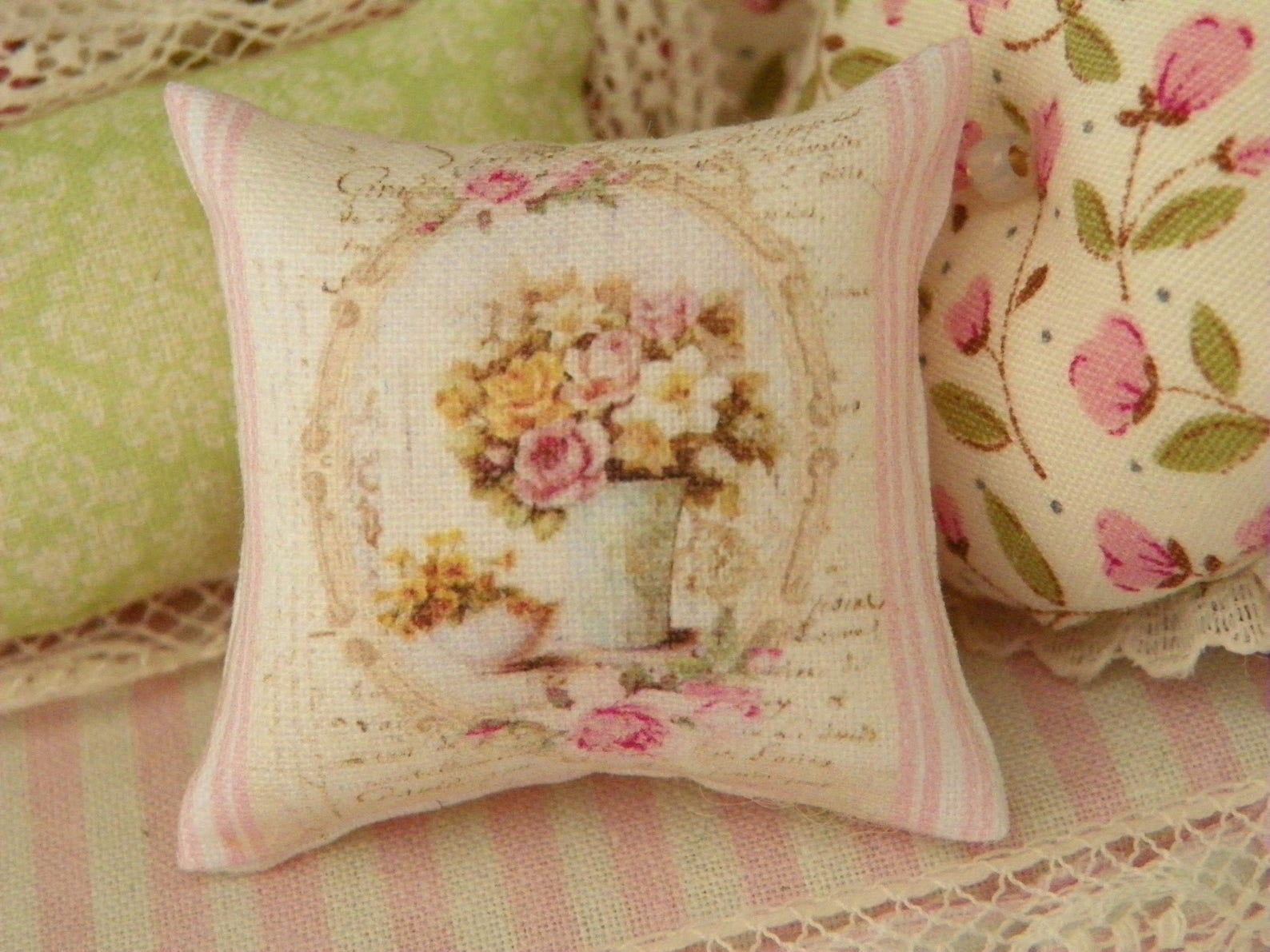Dollhouse miniatures pillow | Etsy