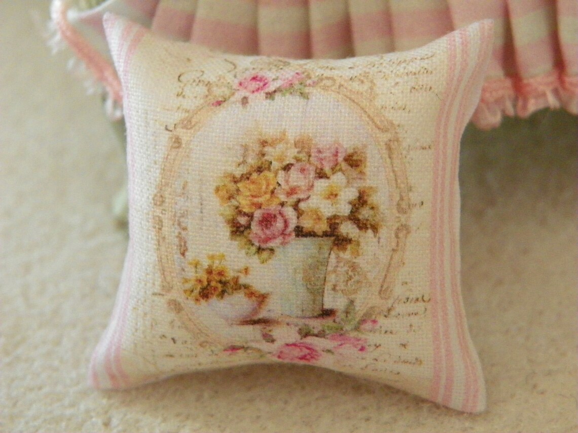 Dollhouse miniatures pillow | Etsy