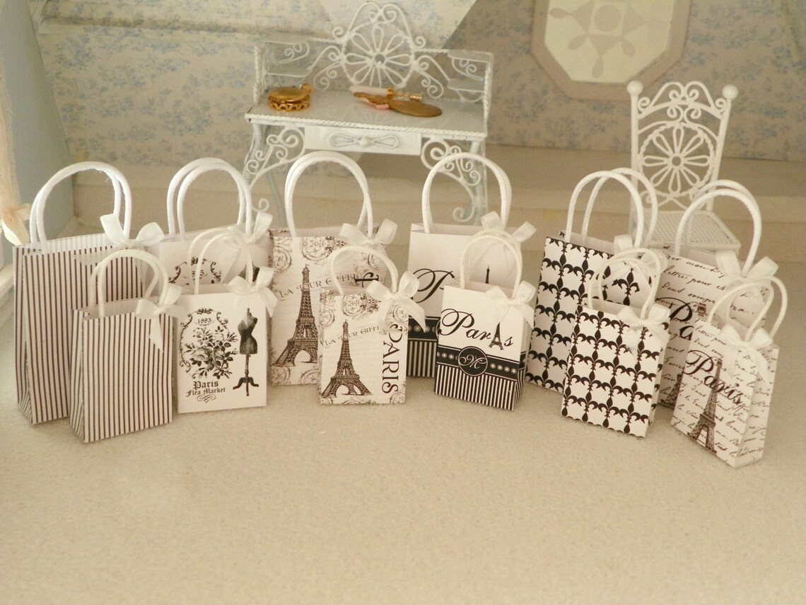 Miniature Collection of Bags and Boxes Scale 1/12 | Etsy