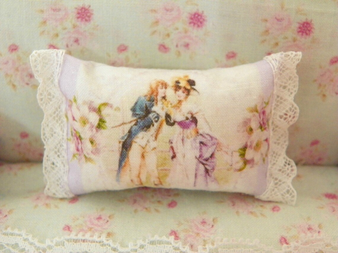 Dollhouse Miniatures Pillow - Etsy