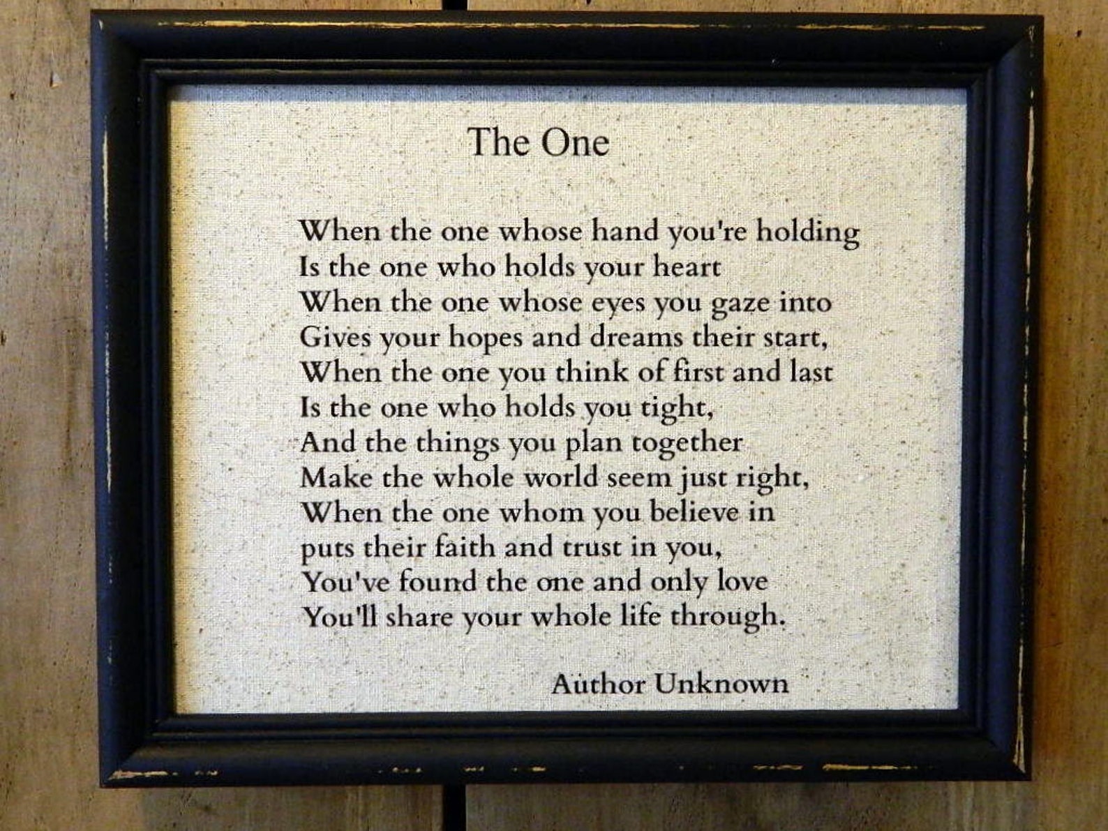 Print of the Love Poem the One Love Poem Wedding - Etsy