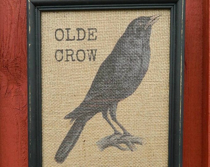 Primitive Crow, Primitive Fall, Primitive Halloween, Crow Decor - Etsy