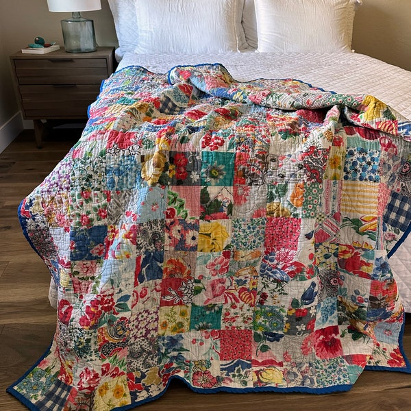 Retro Patchwork - Etsy