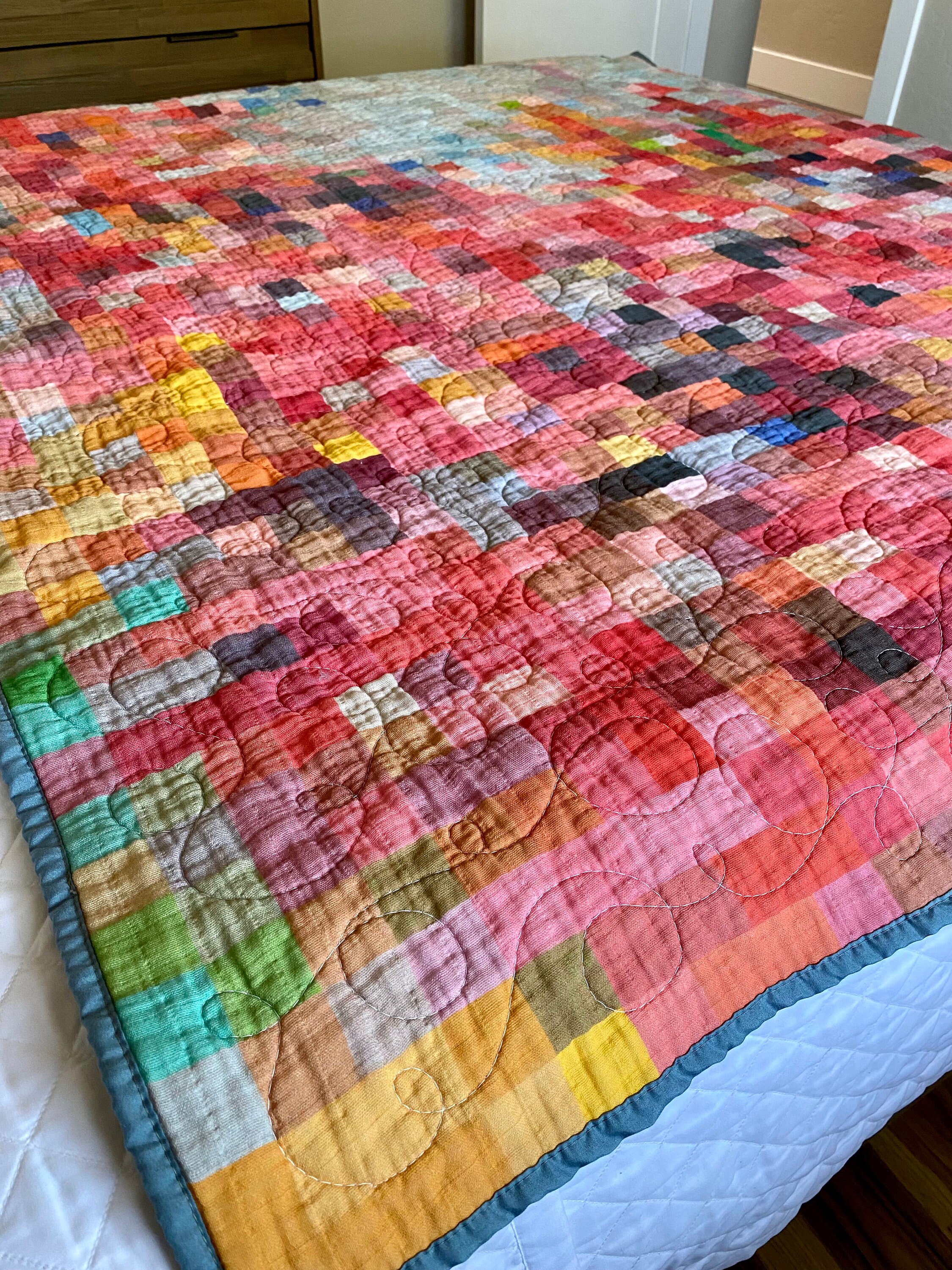 Handmade Mid Century Modern Quilt Midcentury Minimalist Whole | Etsy