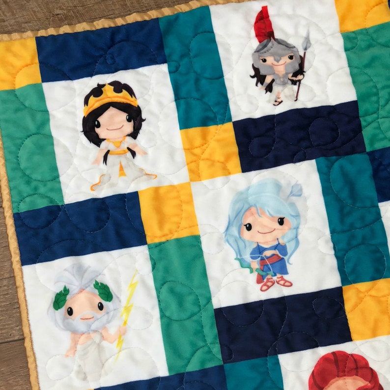 Handmade Greek Mythology Baby Quilt Roman Myth Greek - Etsy