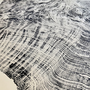 Redwood Tree, Tree Ring Print, California Coast, Woodcore Art, Wood ...