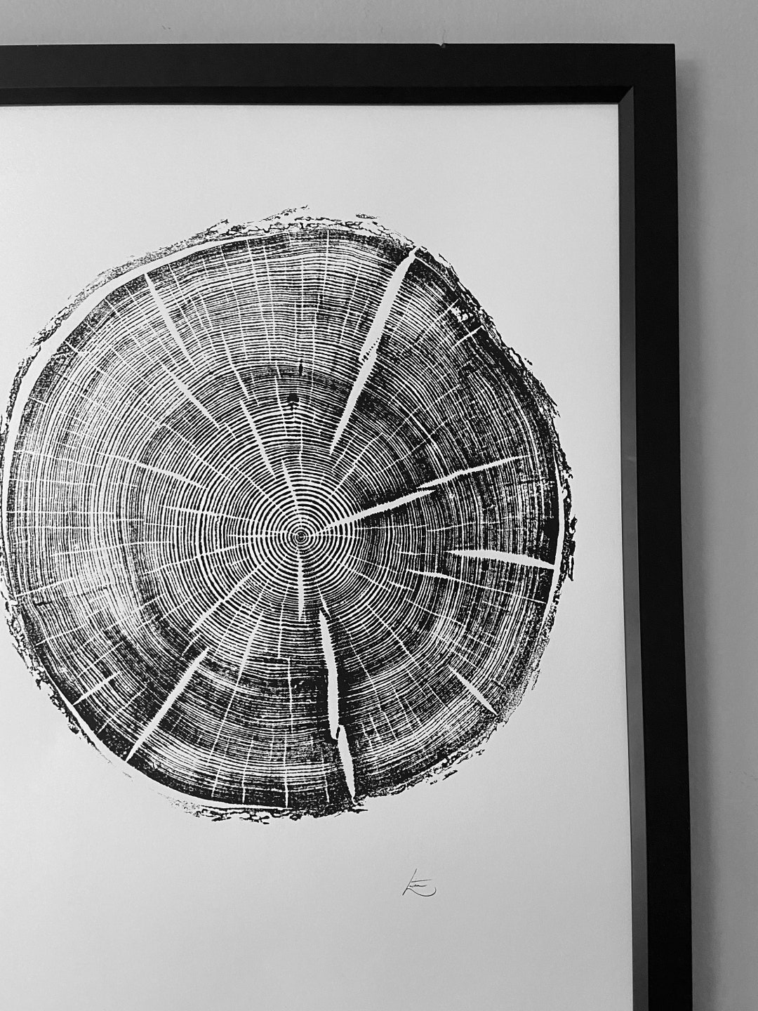Black Hills South Dakota Woodcut Print, Tree Ring Print, Arborist ...