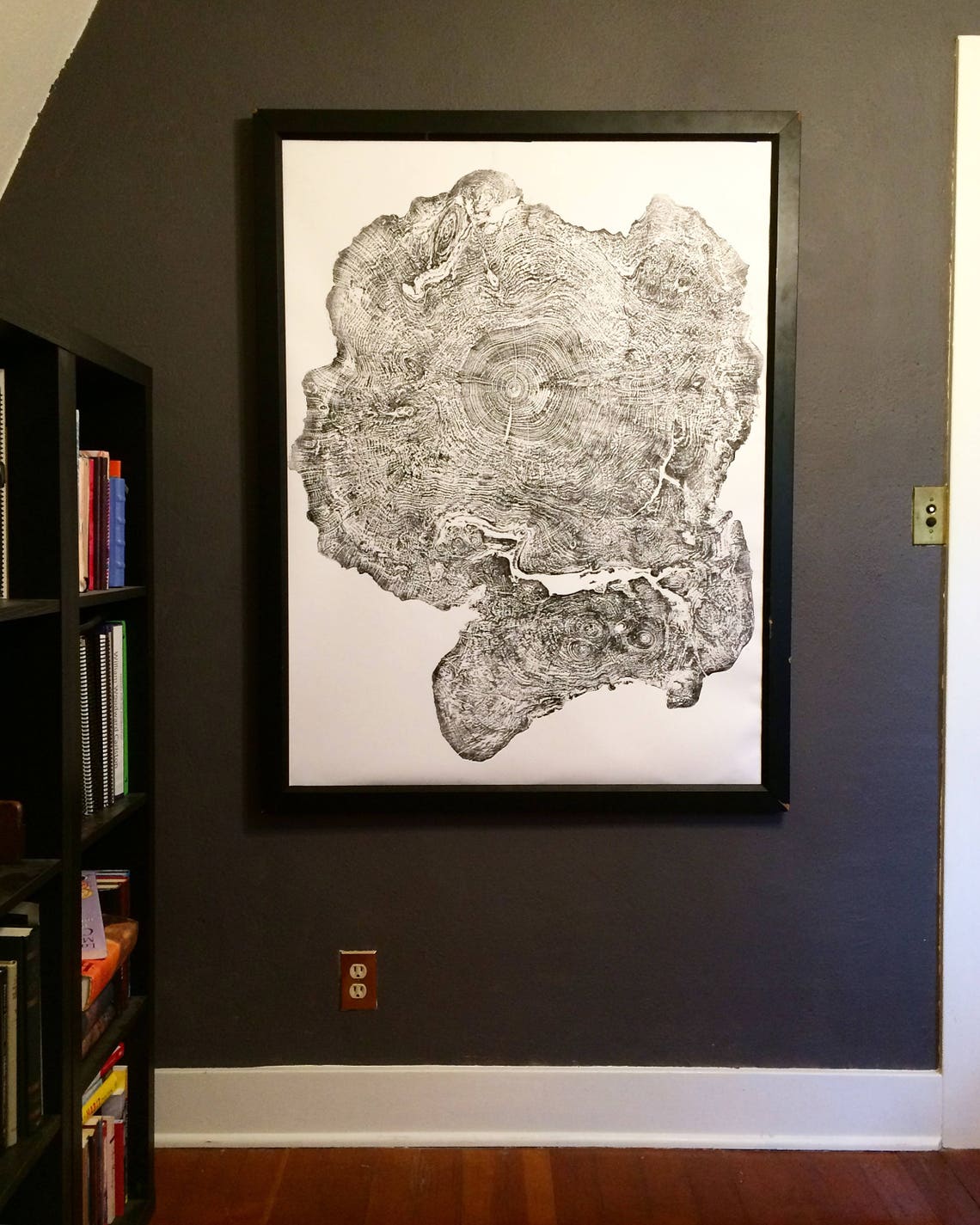 Big Leaf Maple Tree Ring Print Massachusetts Art Oversized - Etsy