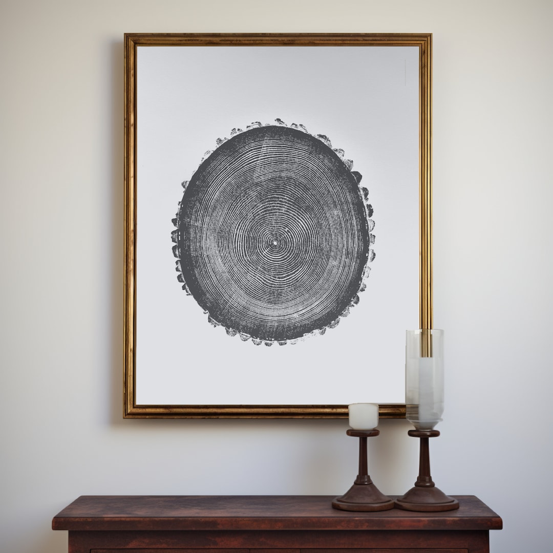 New Hampshire Ash, Sanbornton, Ash Tree Art, Tree Ring Print ...