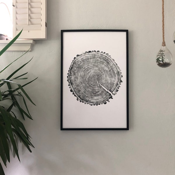 Tree Ring Art - Etsy