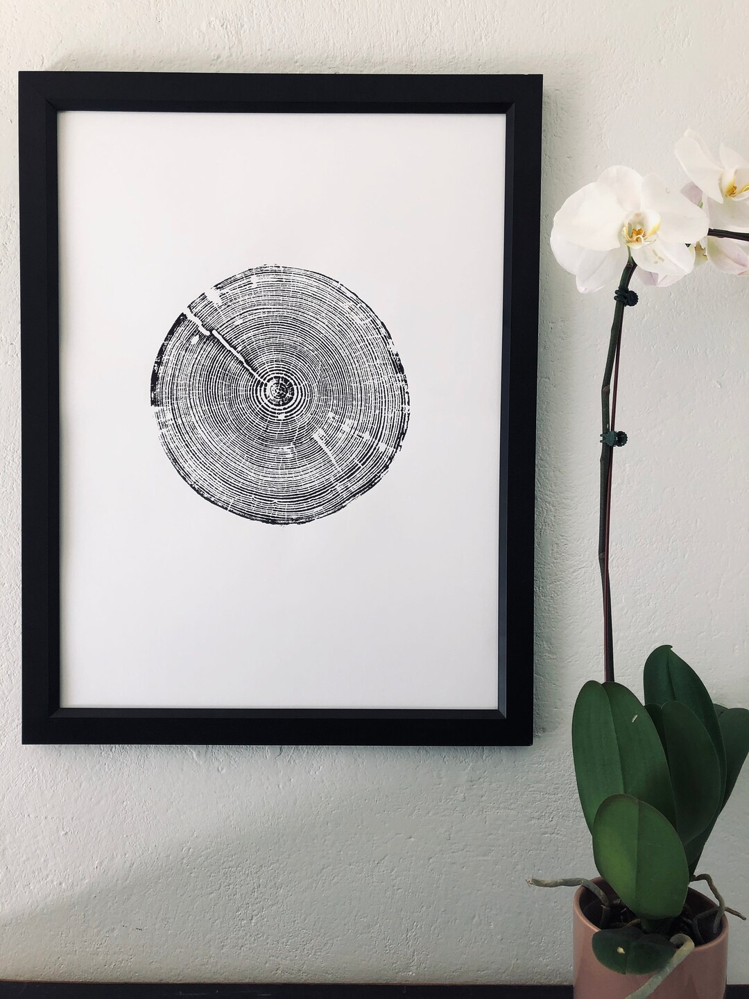 Alabama Tree Ring Print, Alabama Art Print, Made by Hand From a Real ...
