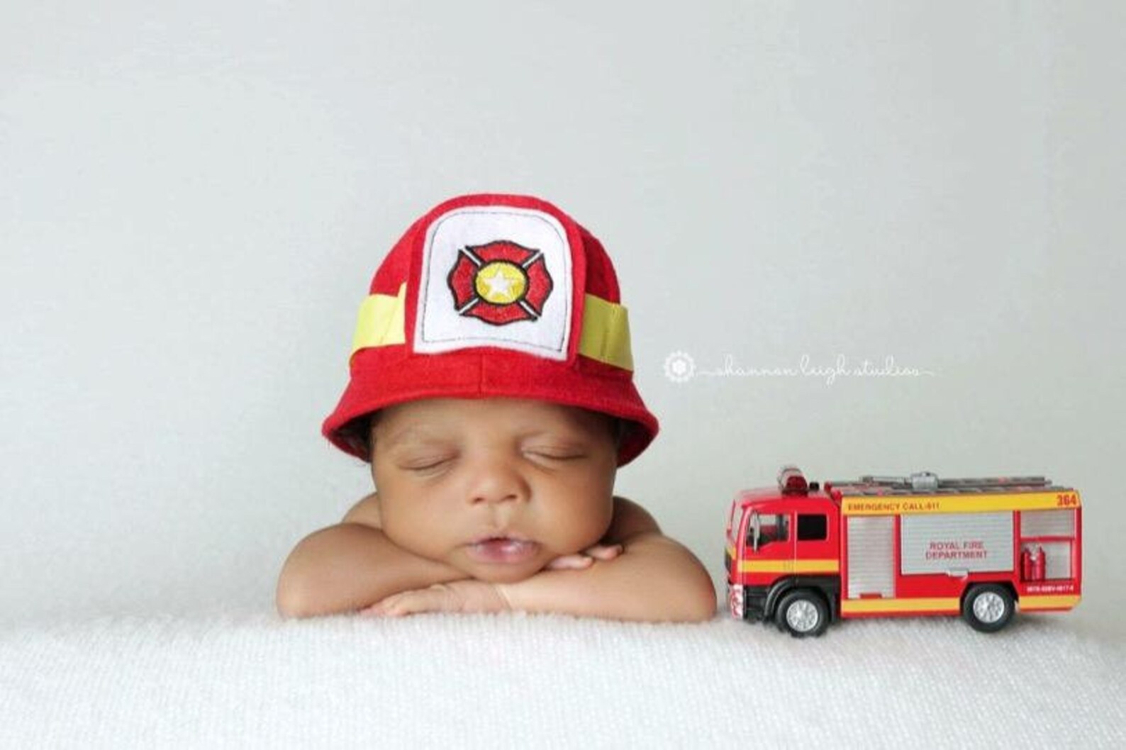 Lil' Firefighter / Newborn Photography / Photo Prop / Handmade ...